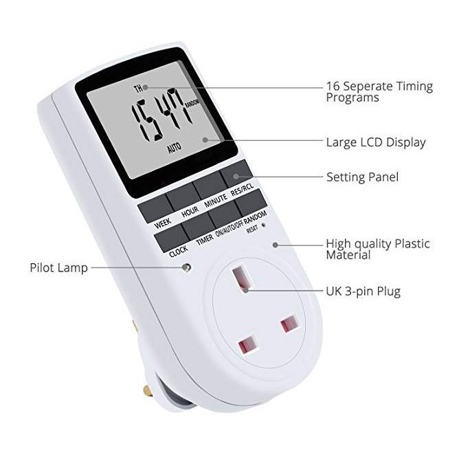 Local seller SG plug Digital Timer Switch UK Plug Timer Switch Socket ...