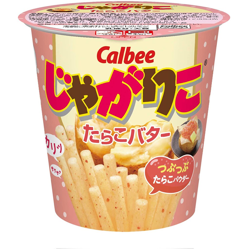 Calbee Potate Snack Jagariko normal size Tarako Cod roe Taste 52g x ...