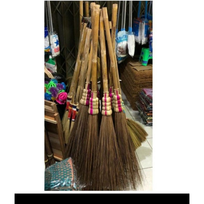 Page Sweep? Jumbo Bamboo Handle Broom/Large Garden Broom/Broom Sticks ...