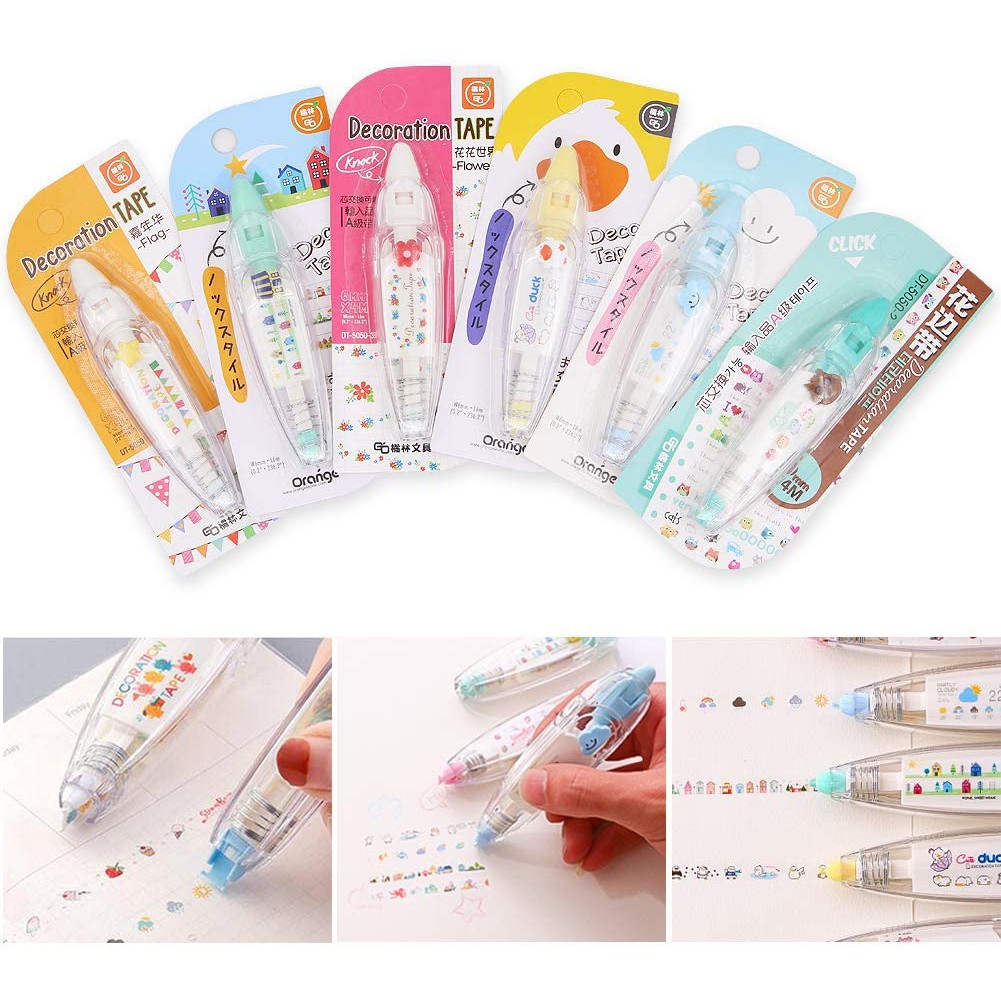 Correction Tape Cute Cartoon Push Tape Sticker Machines Kawaii ...