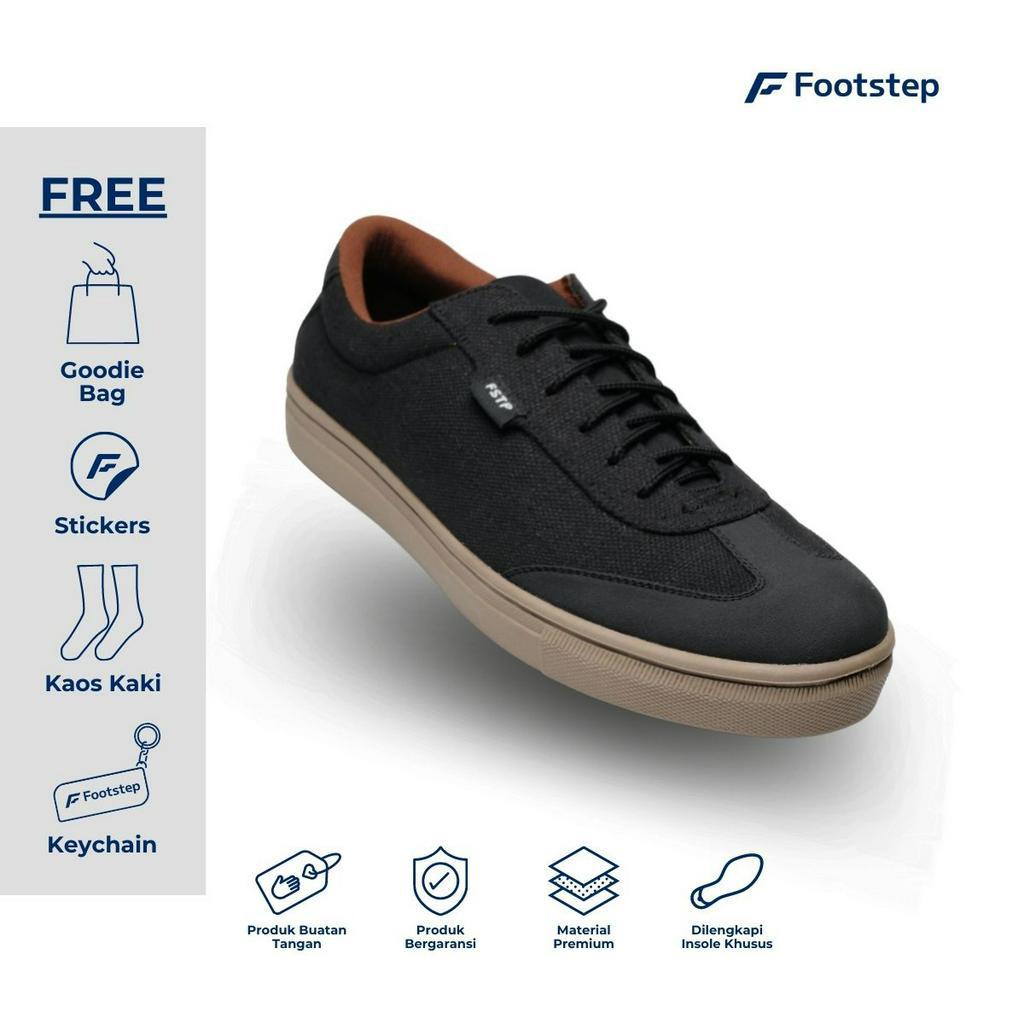 Footstep Footwear Men's Sneakers - Atom Black | Shopee Singapore