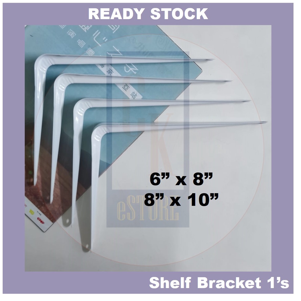 Light Duty Shelf Bracket Brackets L Bracket Dinding Besi L Rak Dinding ...
