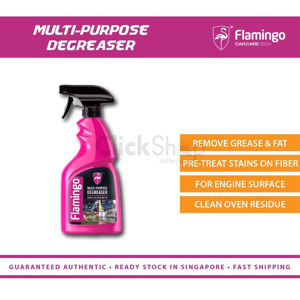 FLAMINGO MULTI-PURPOSE DEGREASER CLEAN REMOVE GREASE CAR CARE INTERIOR ...
