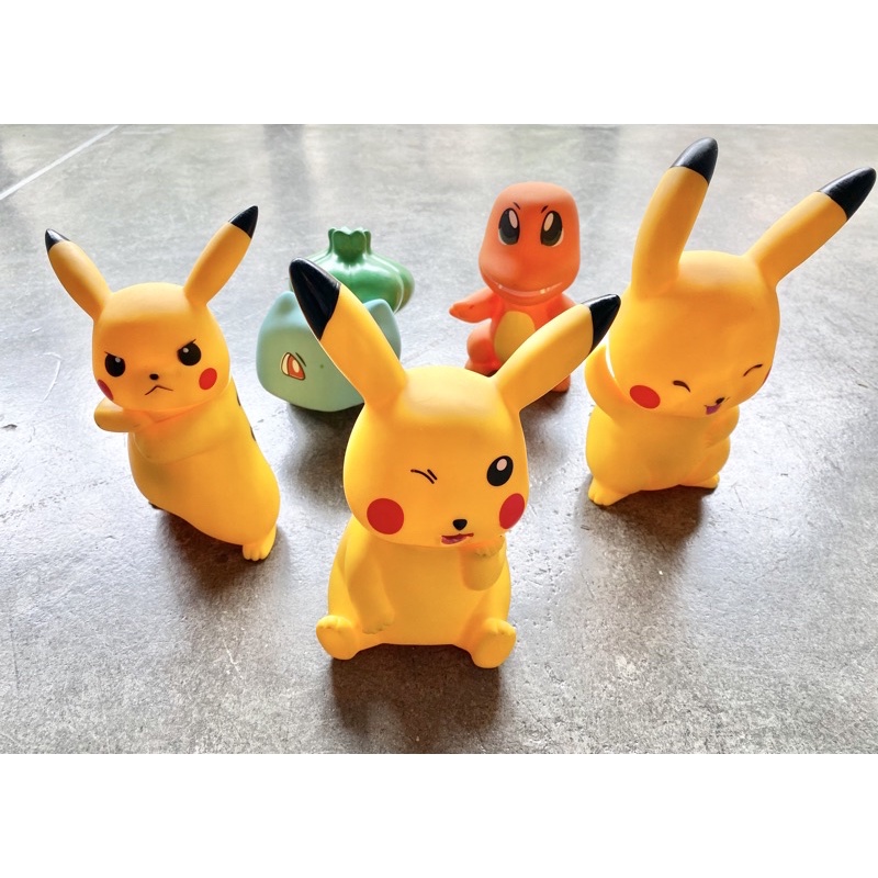 5 Types Of Pokemon Models Height 18 cm-Pikachu Charmander Bulbasaur ...
