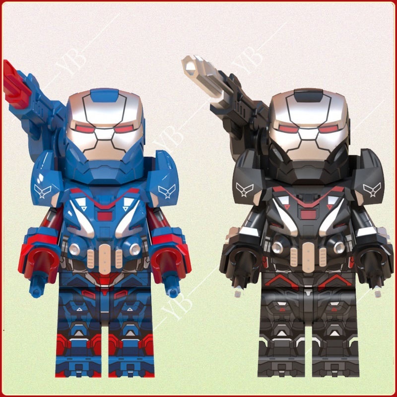 Marvel hero series war machine assembled building block mini toy ...
