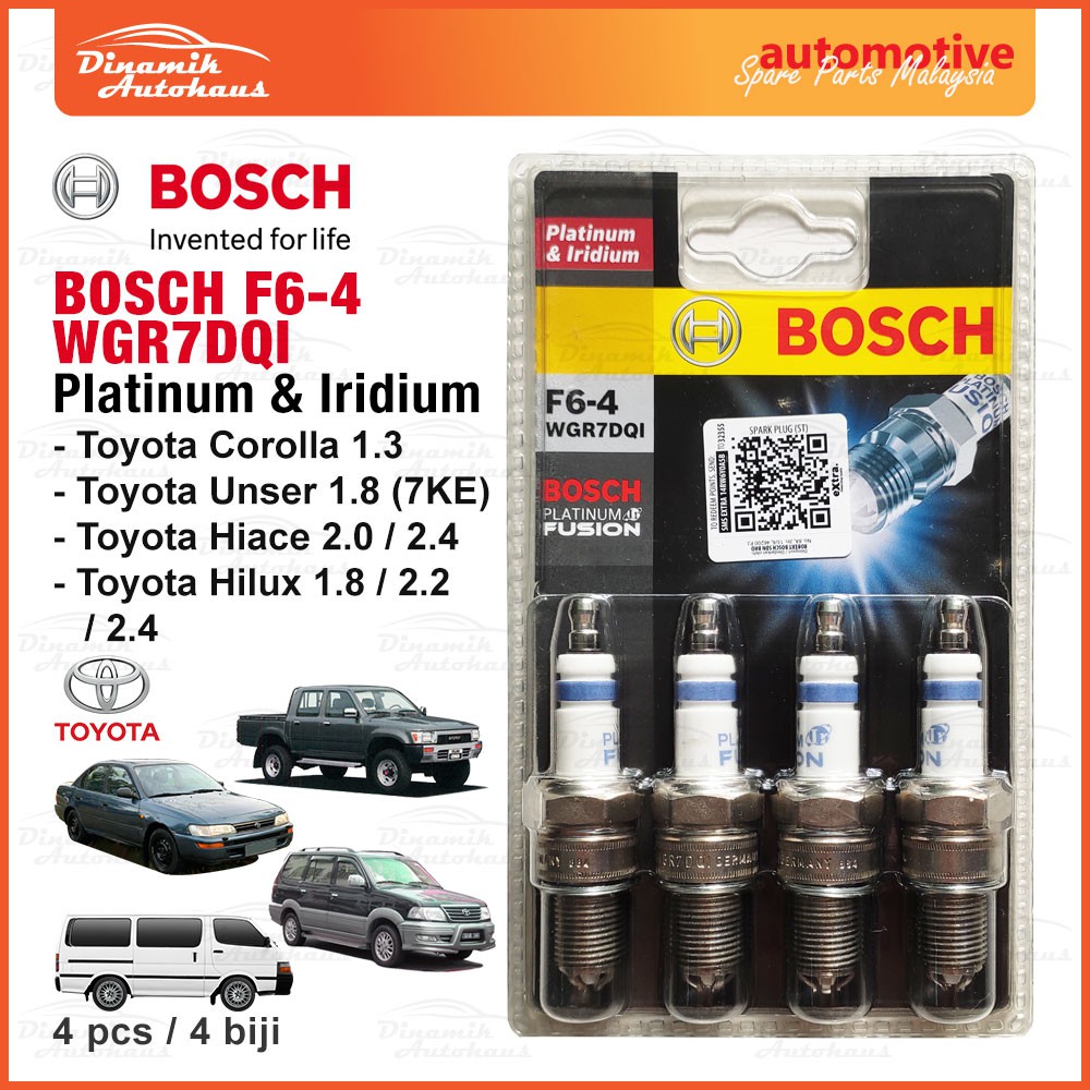 Toyota Corolla / Unser / Hiace / Hilux Car Spark Plug Bosch Platinum ...