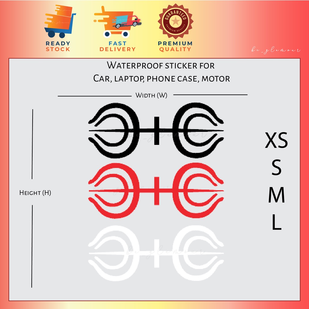 Naruto Senju Clan logo Reflective Stickers hashirama tobimaru stiker ...