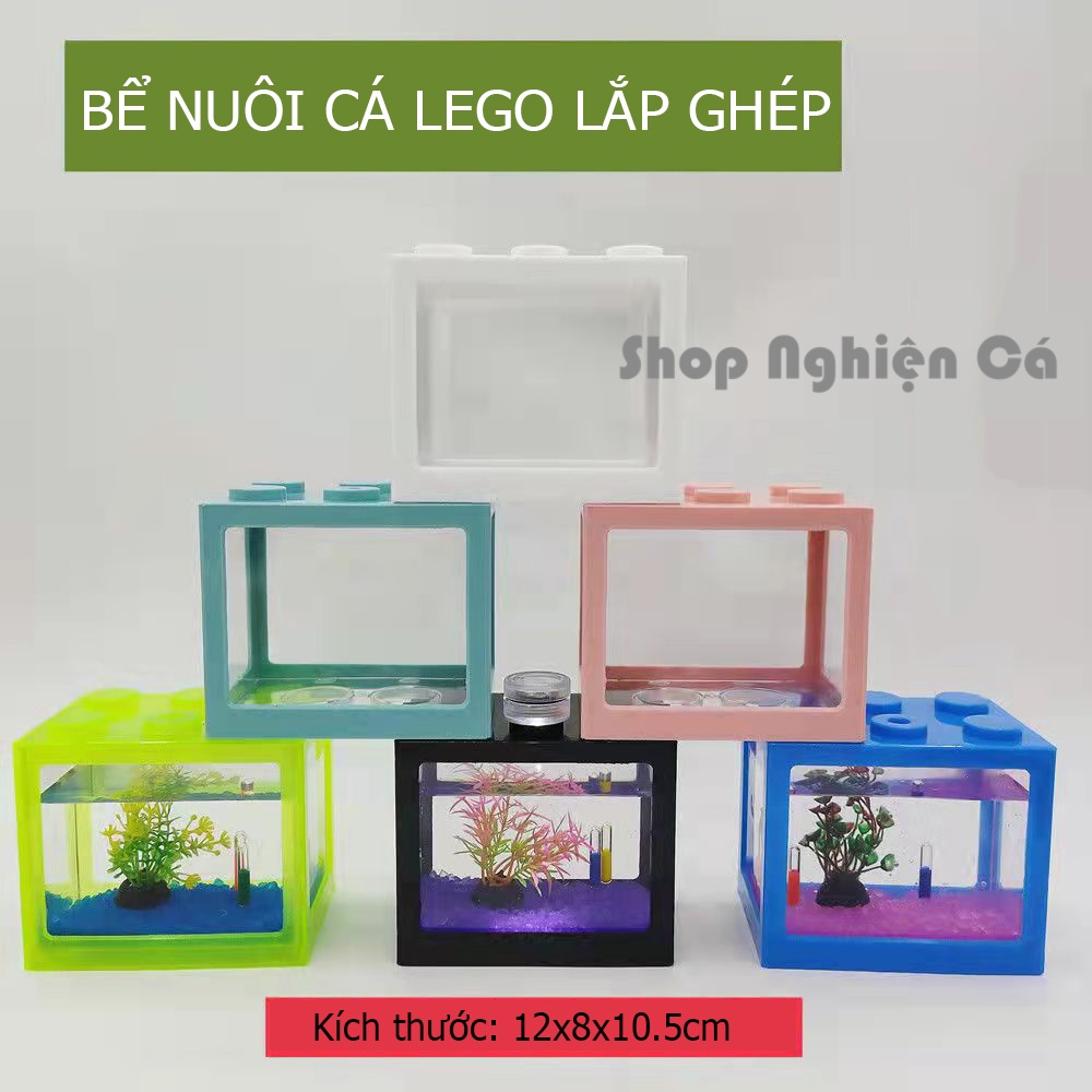 Lego mini betta fish tank 12 x 8.0 x 10.5 cm | Shopee Singapore