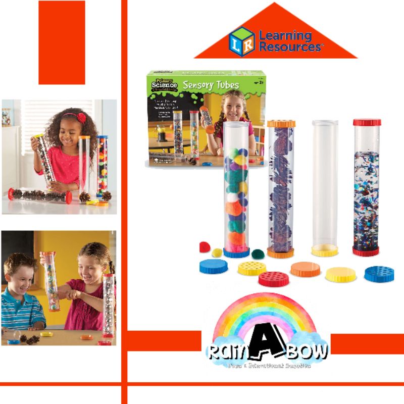 Sensory Tubes Learning Resources Primary Science - Set Of 4 Clear ...