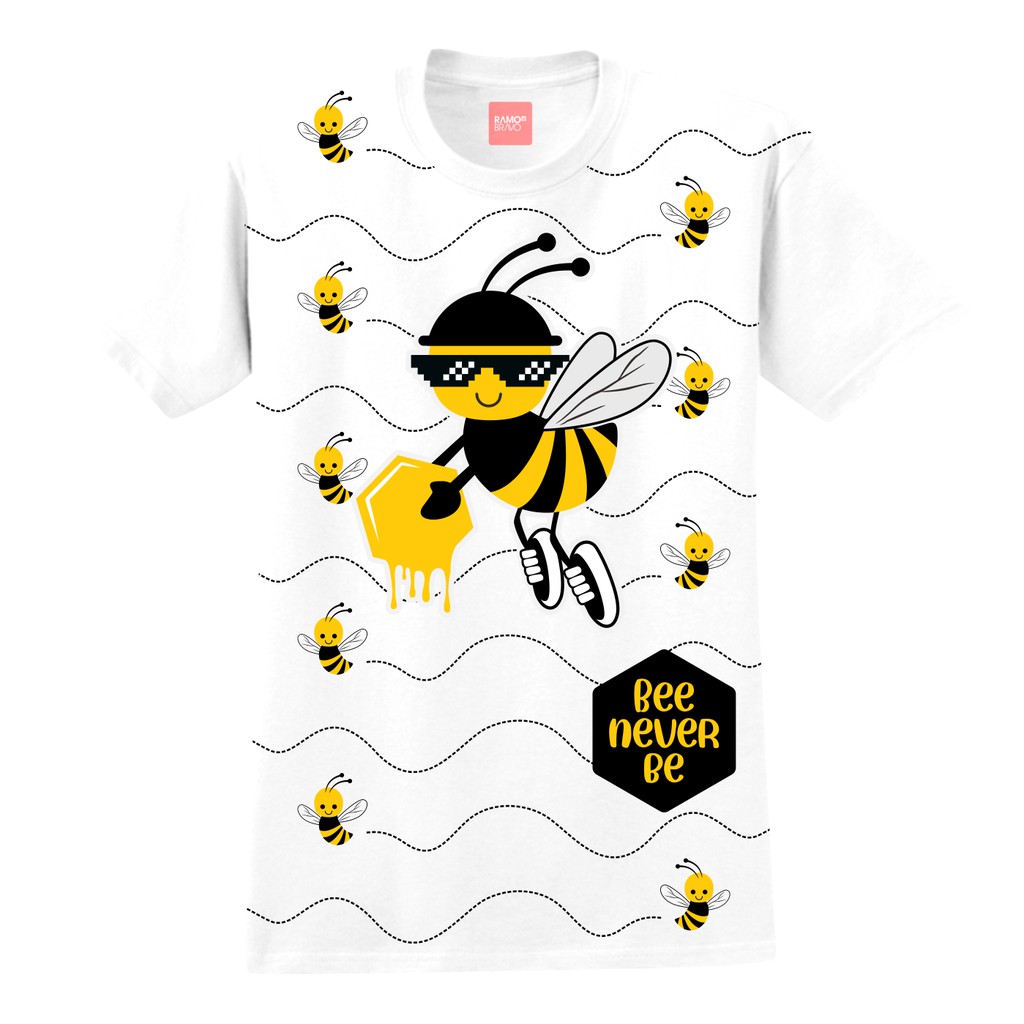 Bee Never Bee White Screen Printed Children's T-Shirt, Combed 20s ...