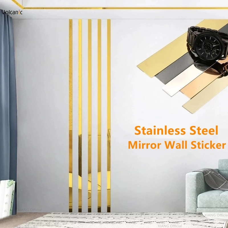 5m Gold Background Wall Ceiling Edge Strip Living Room Stainless Steel ...