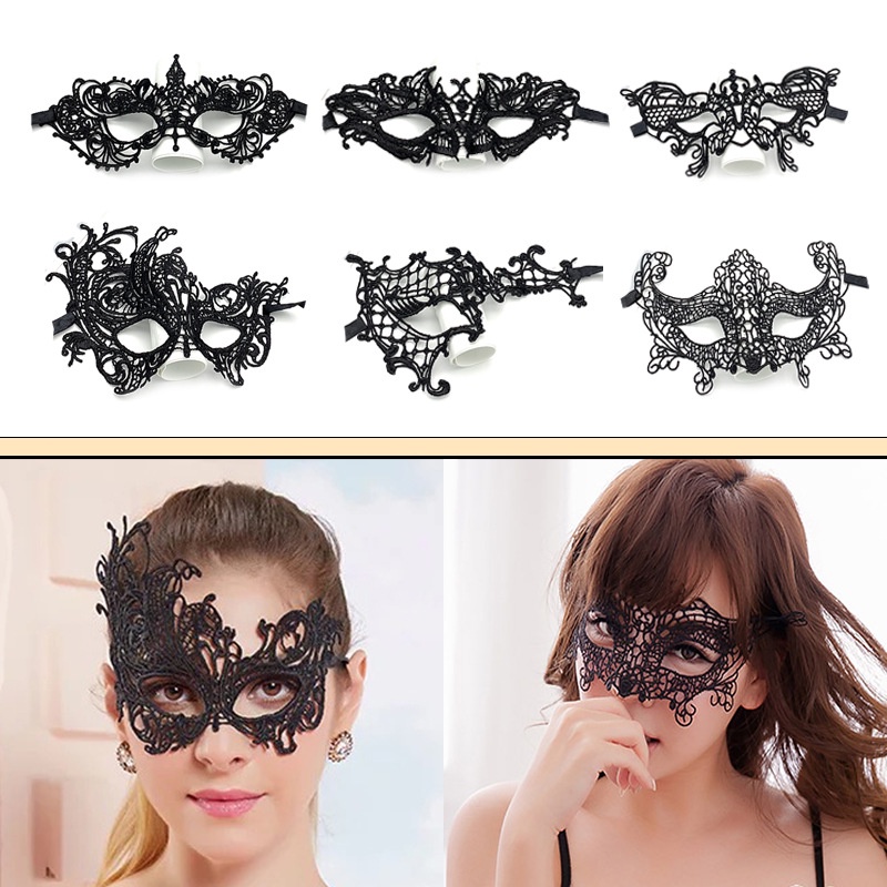 Masquerade Mask Women Halloween Party Masquerade Mask Prom Dress Woman ...