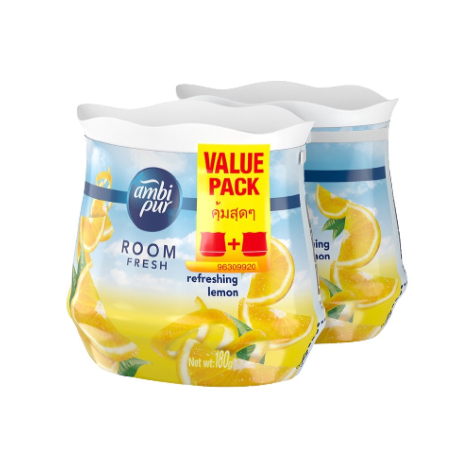 Ambi Pur Air Freshener Room Fresh - Scented Gel Value Pack 180g x2 ...