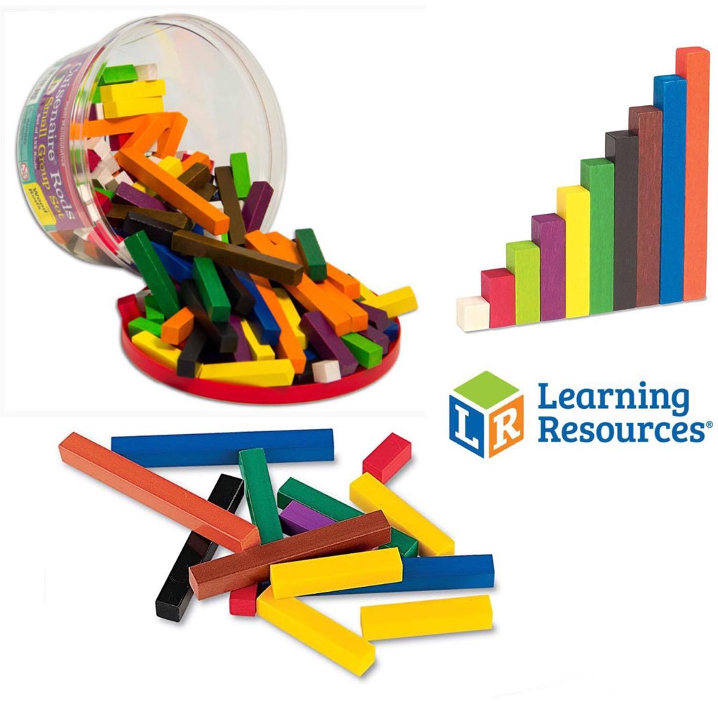 Learning Resources Wooden Cuisenaire Rods Set (155 Piece) | Shopee ...