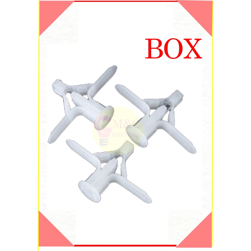 Nylon High Quality Butterfly Clip Ceiling Wall Plug /Partition Wall ...