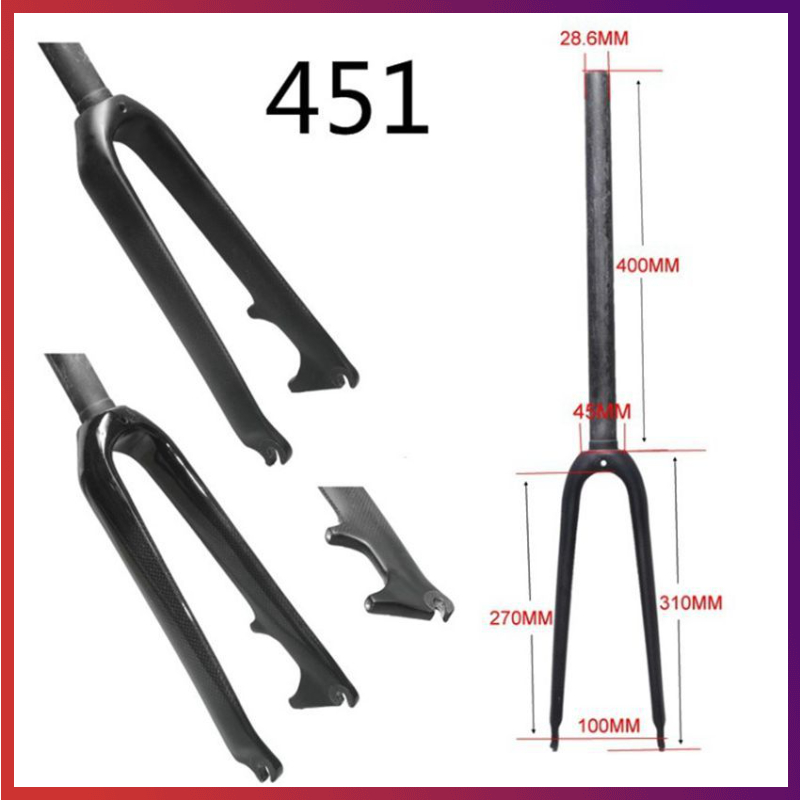 KOCEVLO Full Carbon Fiber Bicycle BMX Front Fork 451 Disc Brake Bicycle ...
