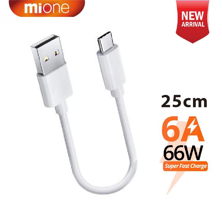 Mione 0.2M Short USB Fast Charging Cable USB to Type C to Type C USB C ...