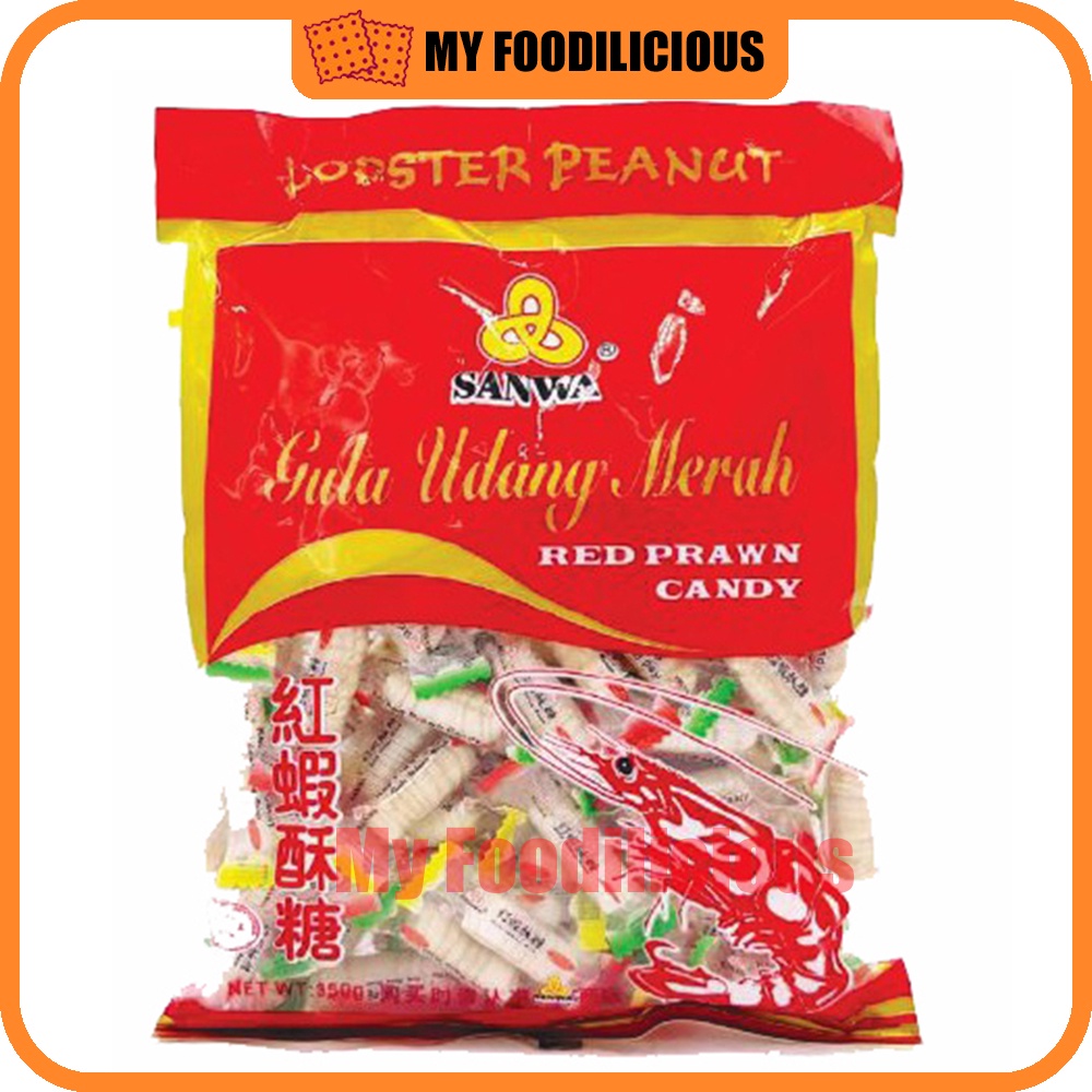 Red Prawn Candy Gula Udang Merah 350g/700g 红虾酥糖 Sweet Candies Childhood ...
