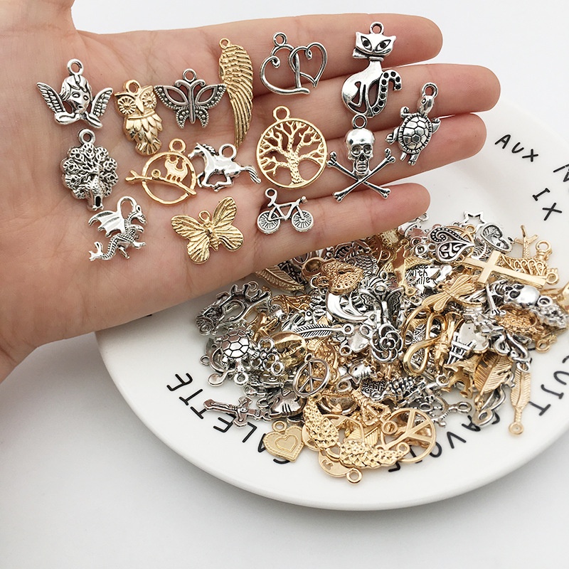 20pcs Mixed Style Metal Handmade Pendant for diy Jewelry Making ...