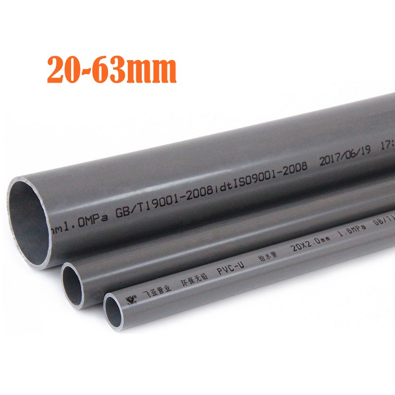 PVC Pipe 20mm-63mm Home Garden PAIP PVC KELABU Irrigation Water Tube 50cm length | Shopee Singapore