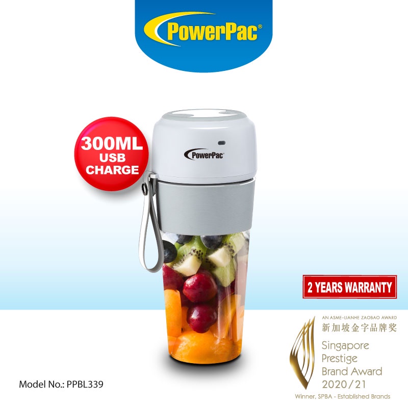 PowerPac Juice Blender, Portable, USB Rechargeable Smoothie Blender ...