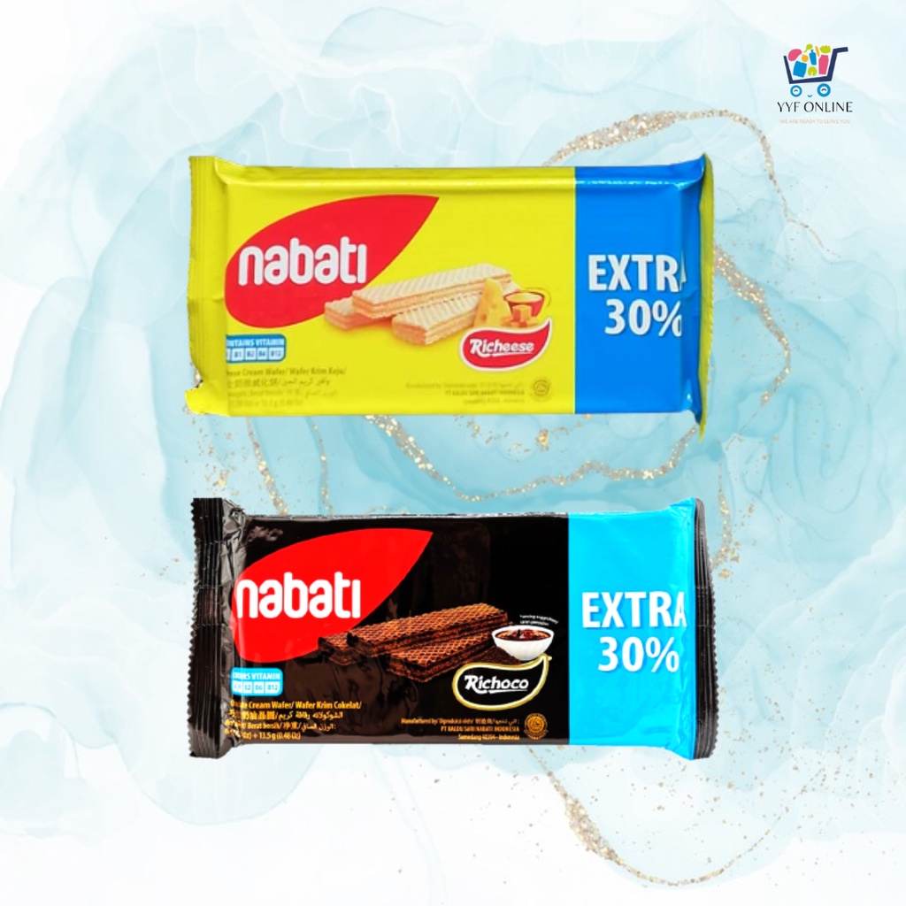 Nabati Wafer Cheese/Chco/Butter Caramel Extra 30% (48g) | Shopee Singapore