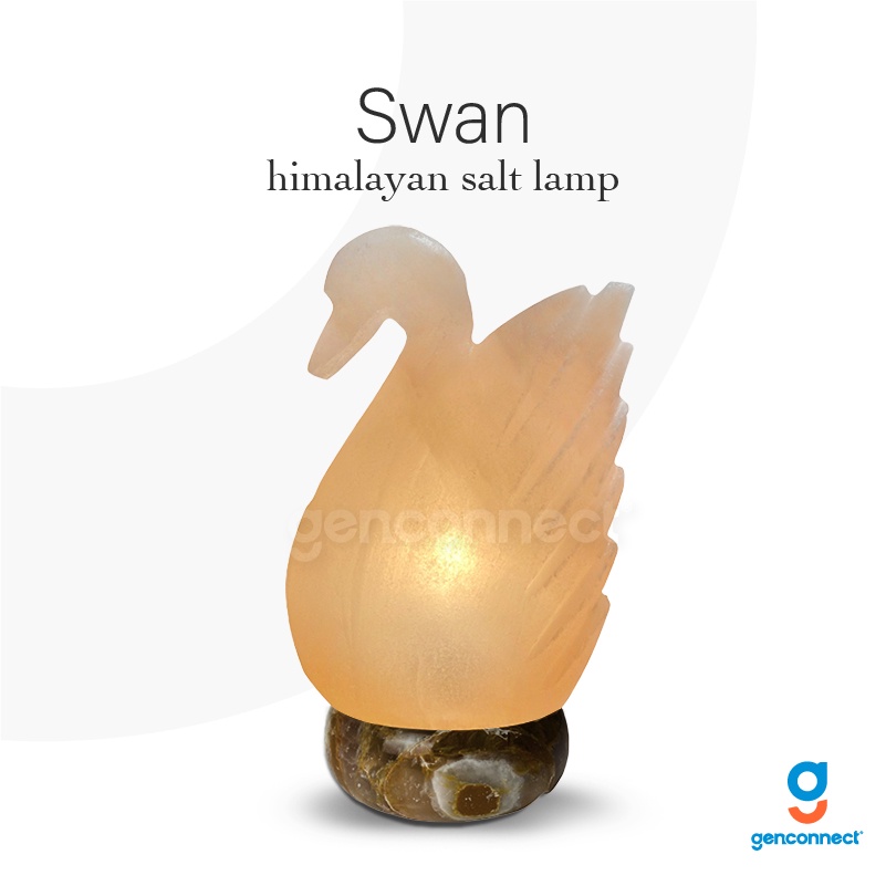 Swan Himalayan Salt Lamp - Feng Shui Natural Salt Crystal Light for ...