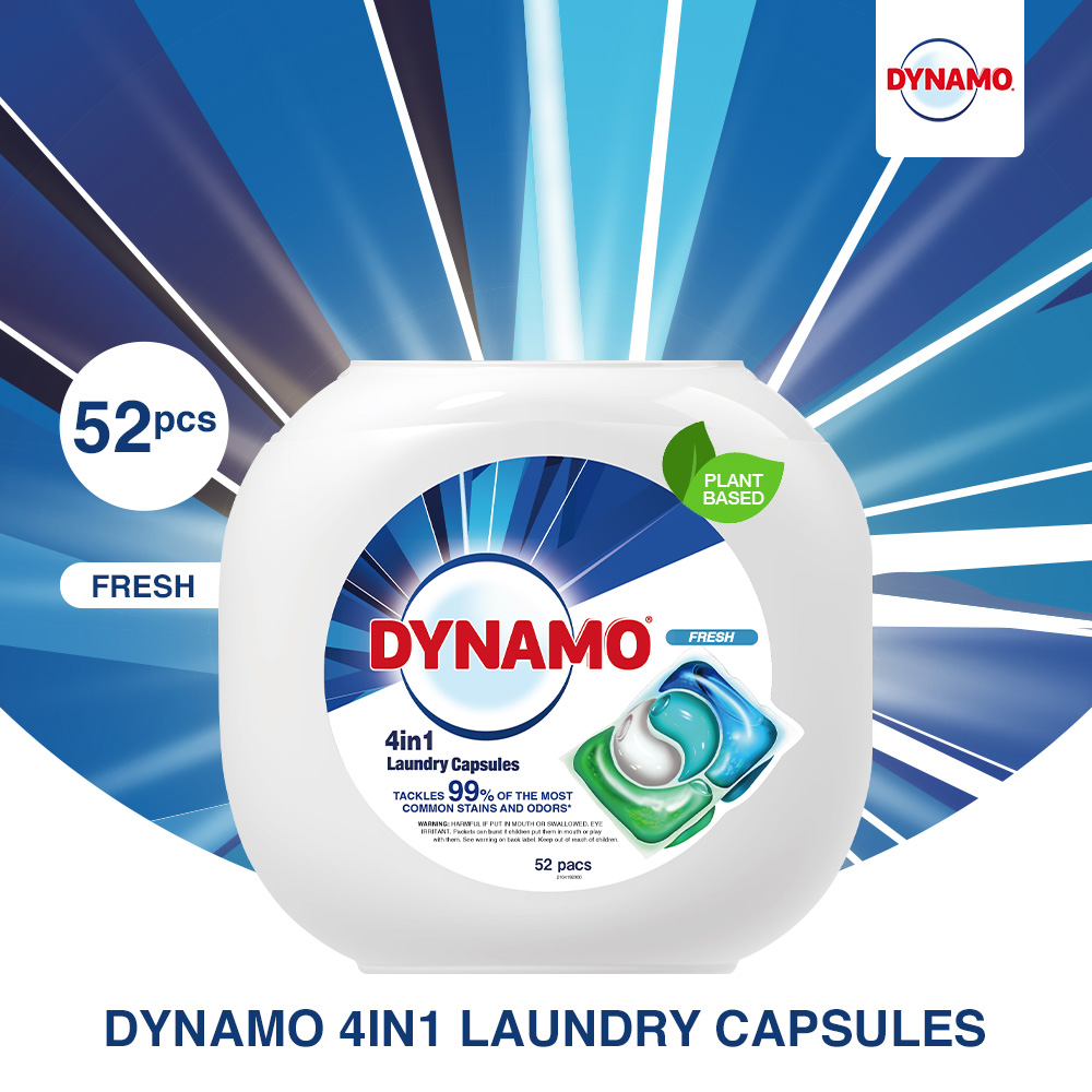 Dynamo Laundry Capsules Fresh (52 Pods) | Shopee Singapore