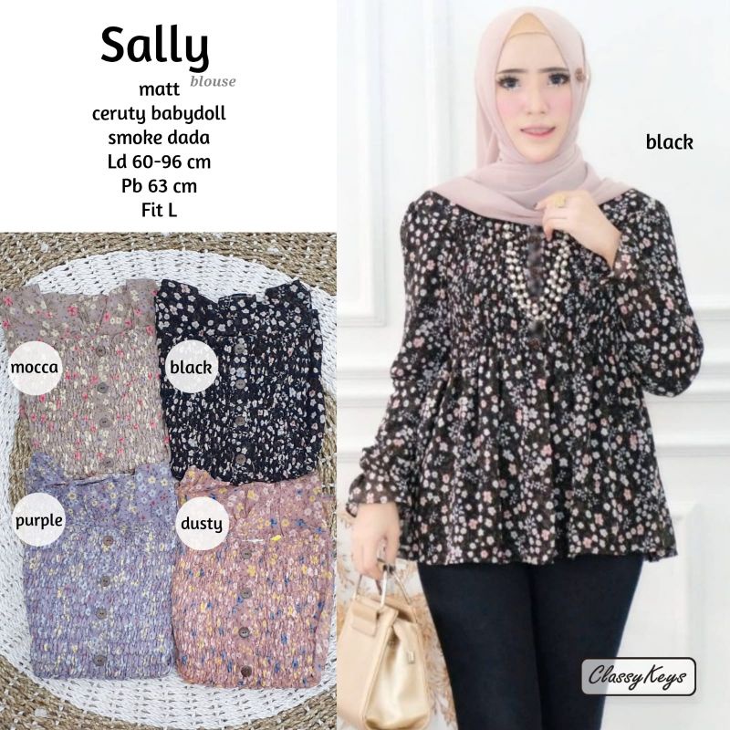 Sally BLOUSE BY CLASSY KEYS (100% ORIGINAL BY CLASSY KEYS) | Shopee ...