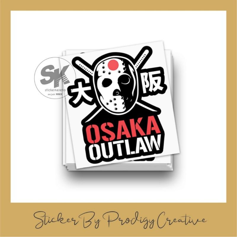 OSAKA OUTLAW JDM Japan Car Sticker Kereta | Shopee Singapore