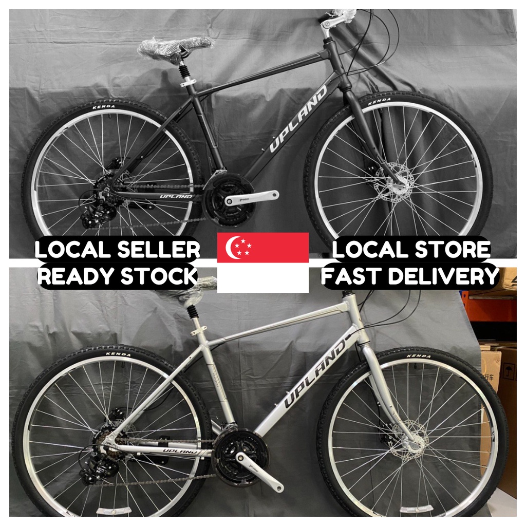UPLAND Burgess Hybrid 700C 21speed Gravel Road Bike Bicycle Mountain ...