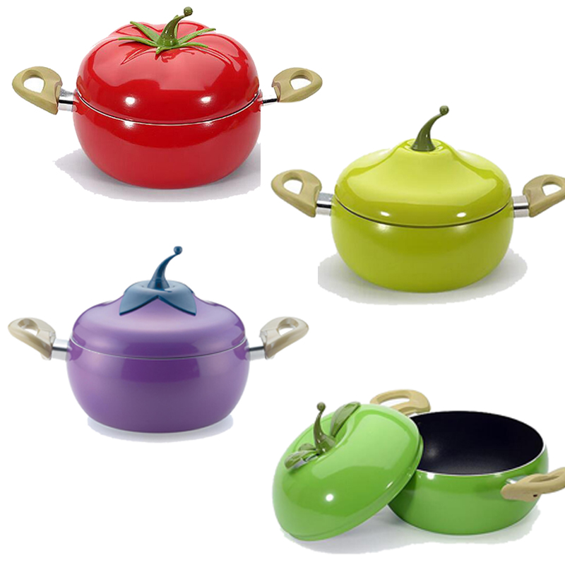 Creative Fruit Shaped Soup Pots Aluminum Non-stick Tomato Soup Pot for ...