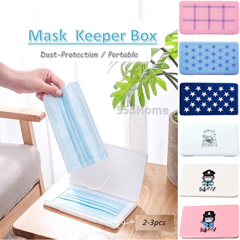 Mask Keeper Box / Sugurical Masks Holder Case / Reuseable Face Mask ...