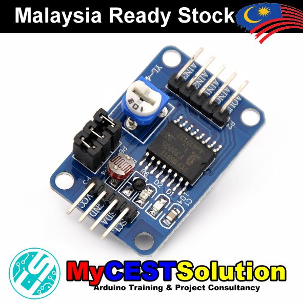 Arduino 8Bit PCF8591 ADC DAC AD/DA Analog Digital Converter Module | Shopee Singapore