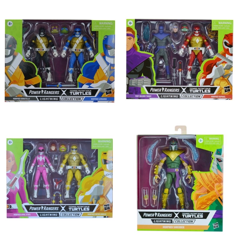 [Set of 4] Hasbro Lightning Collection Mighty Morphin MMPR Power ...