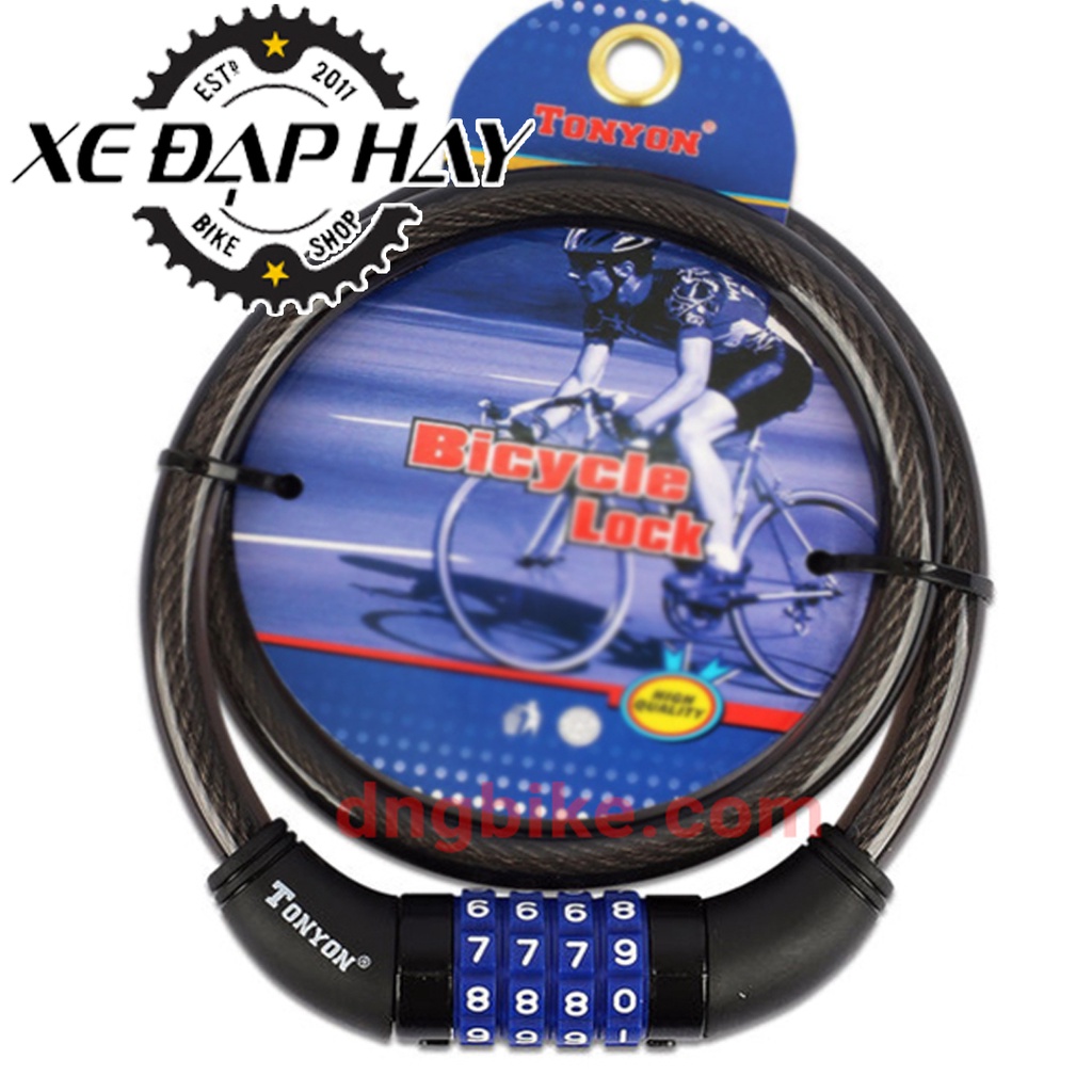 Genuine 4-digit Anti-Theft Bicycle Rope Lock TONYON TY4271 High ...