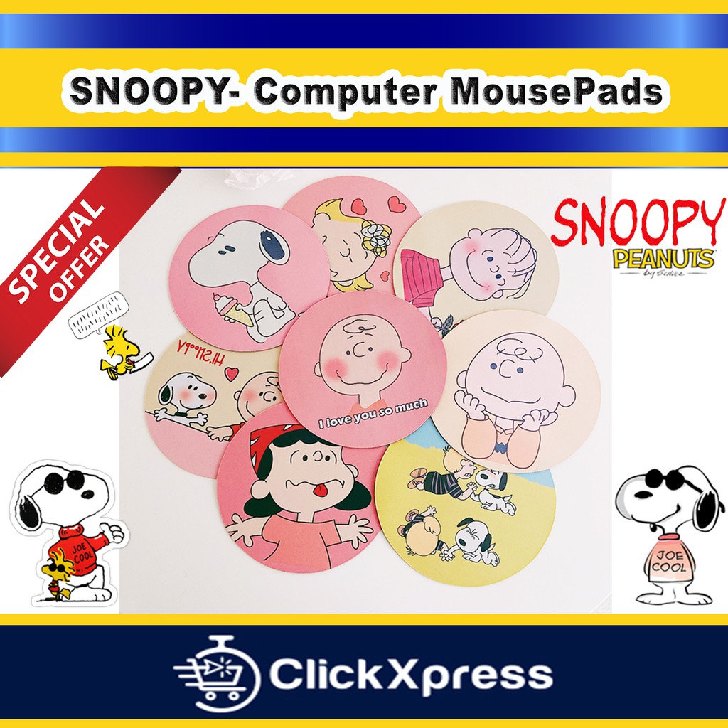 SNOOPY Laptop Computer Mouse Pad/Gaming Mouse pad/Desk/Office/SCHOOL ...