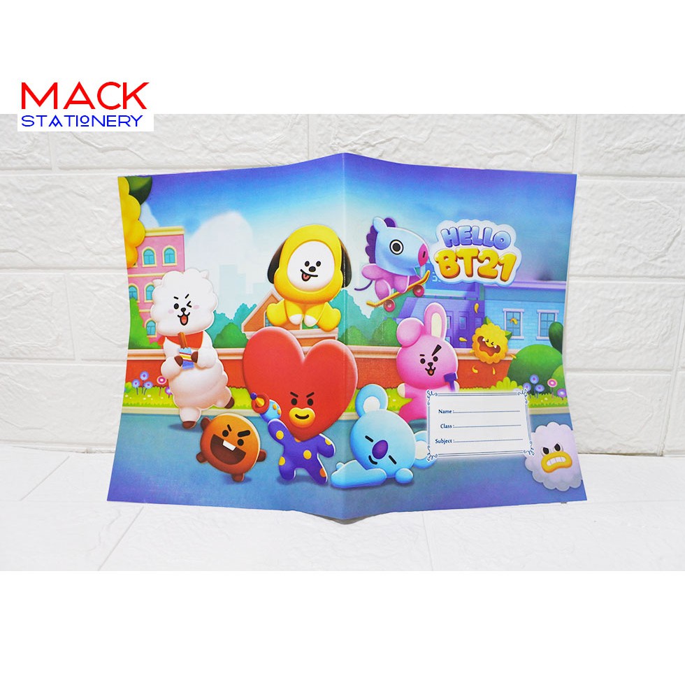 Bt21 Bts Children's Notebook Cover With 20-sheet Fancy Character Book ...