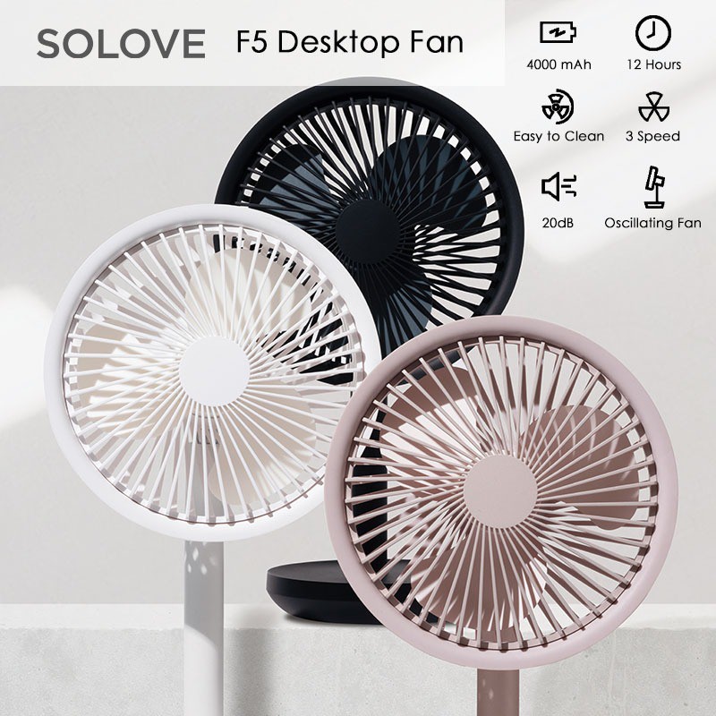 MI SoLove F5 / F5i Desktop Fan | Shopee Singapore