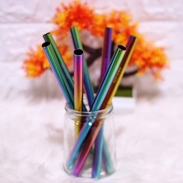 Rainbow Straight Straw Stainless Straight Straw RAINBOW Color Stainless ...