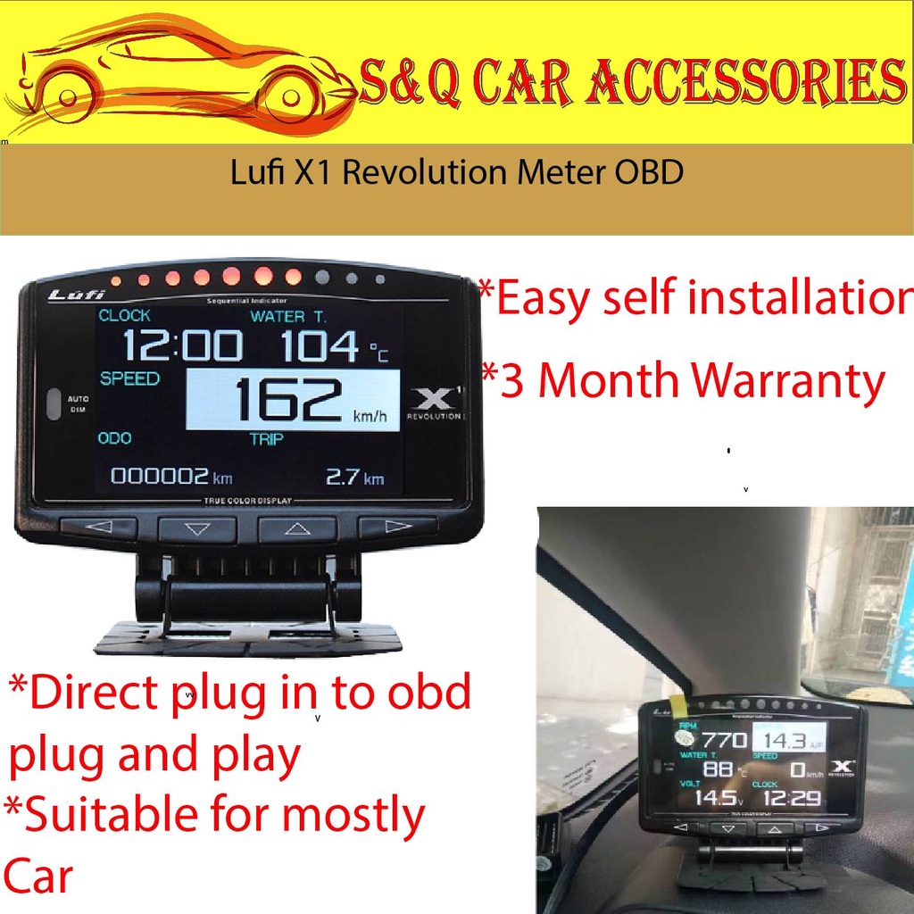 Lufi OBD II Meter (3 month warranty) | Shopee Singapore