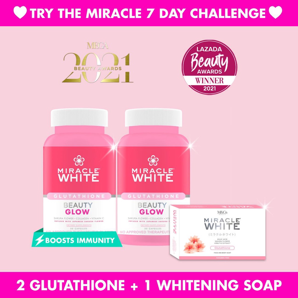 Miracle White Glutathione Super Glow Kit (SAVE 658) | Shopee Singapore