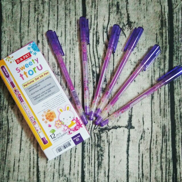 Purple gel Pen (Sweety Ttoru Fragrant Grape Pen) | Shopee Singapore