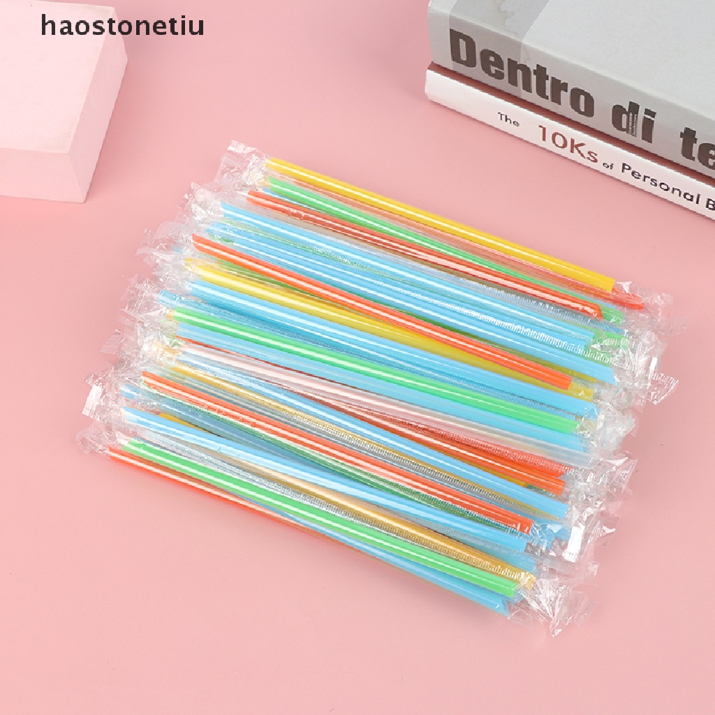 【TIU】 100Pcs Color Plastic Mini Cocktail Straws For Celebration Drink ...