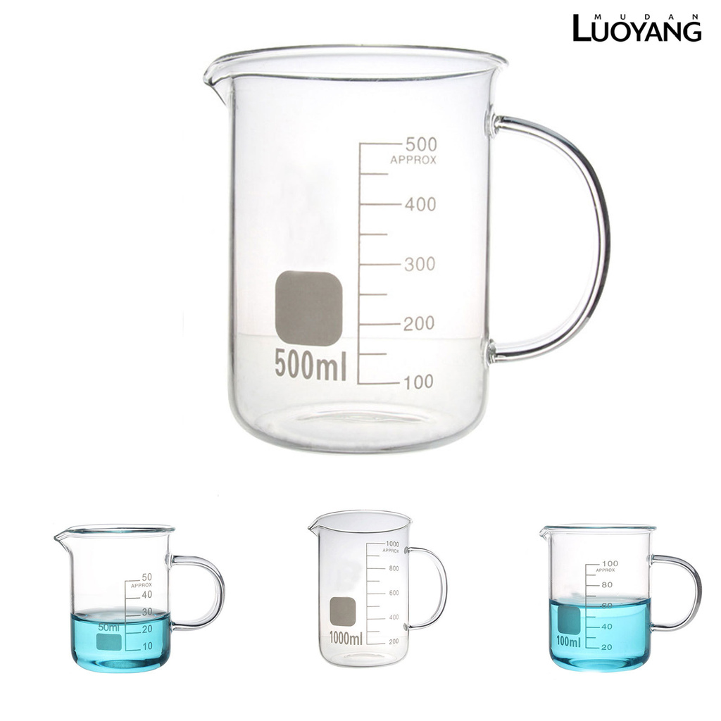 50/100/250/500/1000ml Capacity High Temperature Resistant Glass Scale ...