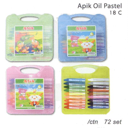 Crayon apik oil pastel 18 Colors | Shopee Singapore