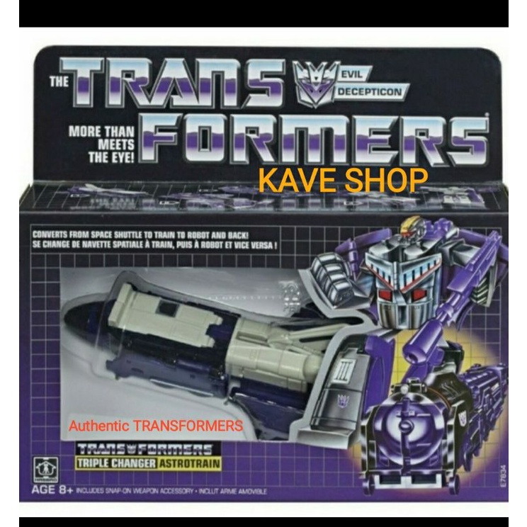 Transformers Astrotrain G1 Reissue Triple Changer - Authentic ...