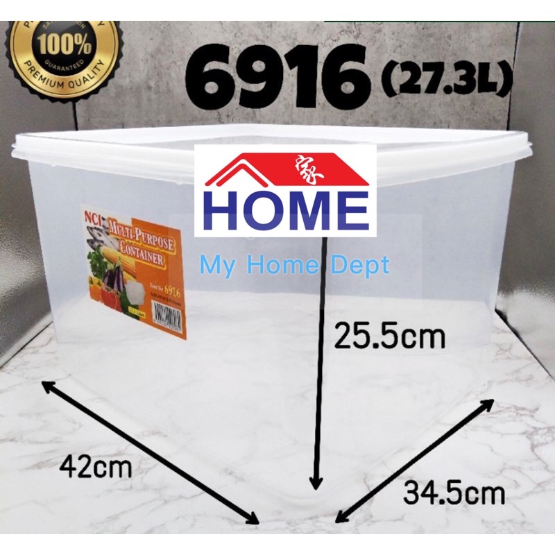 6916 NCI Transparent Multipurpose Storage Box/ Storage Container ...