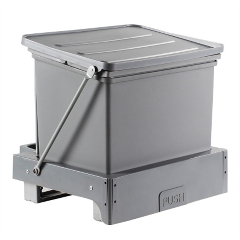 16L Built-in Trash Can Dustbin Kitchen Trash Bin Lixeira Embutida Foot ...