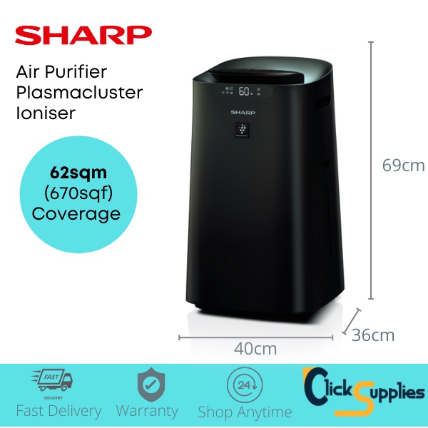 SHARP Air Humidifier and Air Purifier Japanese Technology with Ioniser ...